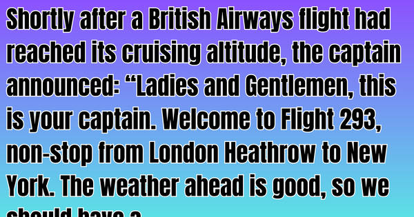 Hilarious Passenger Response to Pilot's Intercom Announcement - The ...