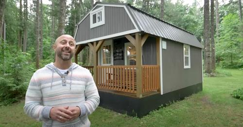 Man proudly presents his stunning transformation of a small shed into ...