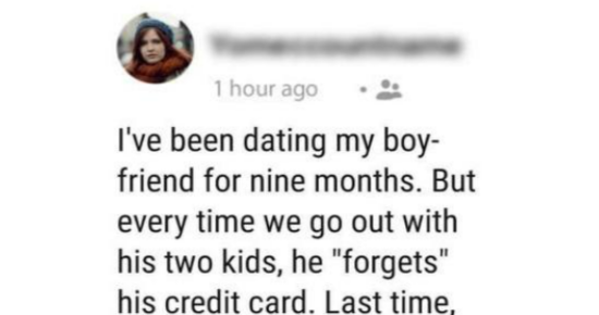 Caught in a Convenient Forgetfulness: My Boyfriend's Dining Dilemma ...